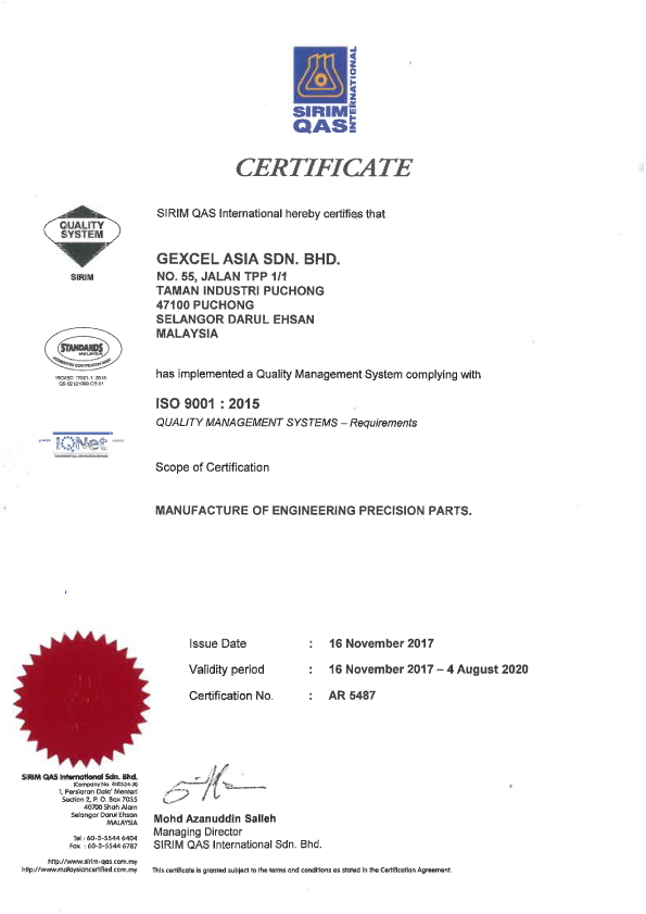 SIRIM-QAS-CERTIFICATE – Gexcel Asia